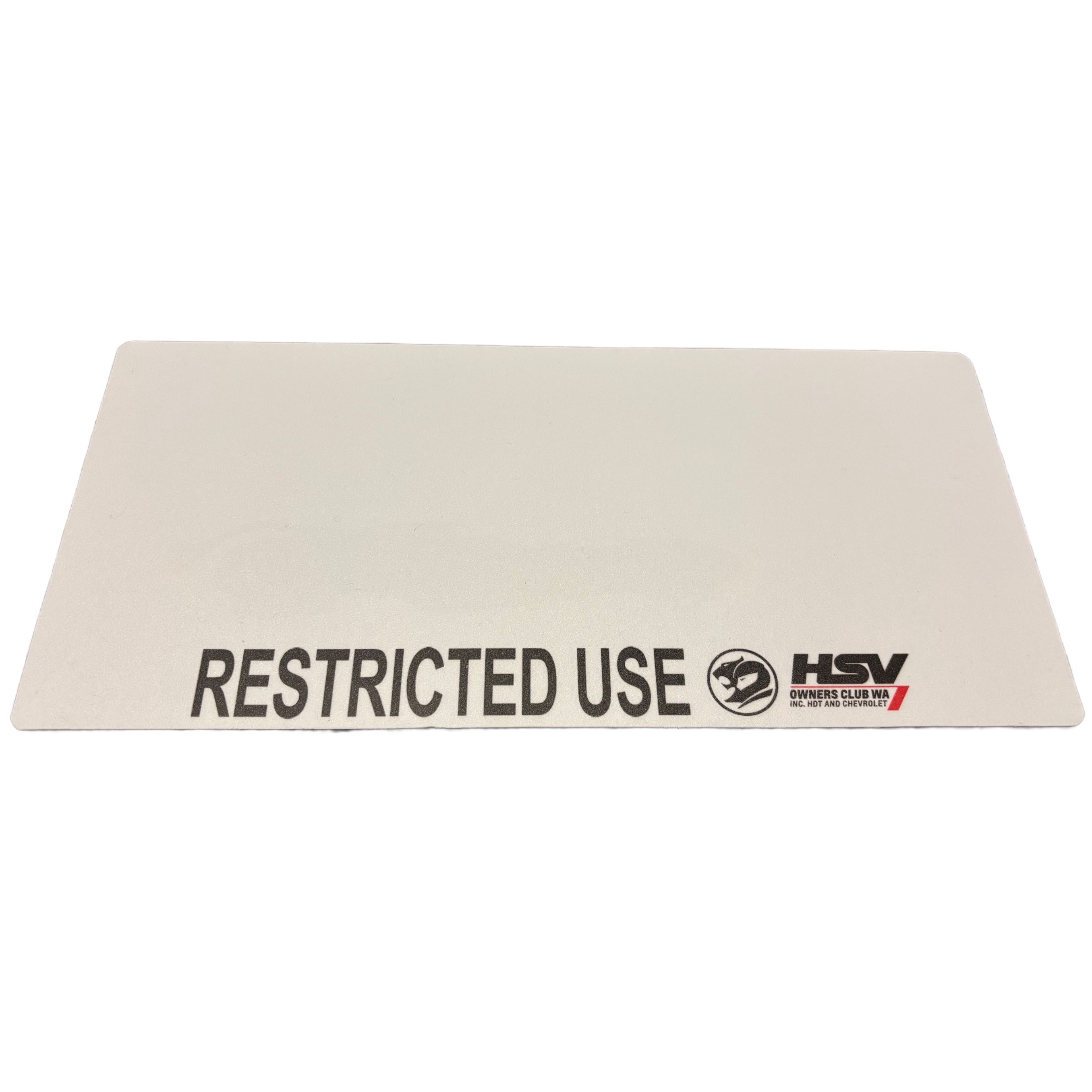 Accessories: C4C - Restricted Use Number Plate Surround